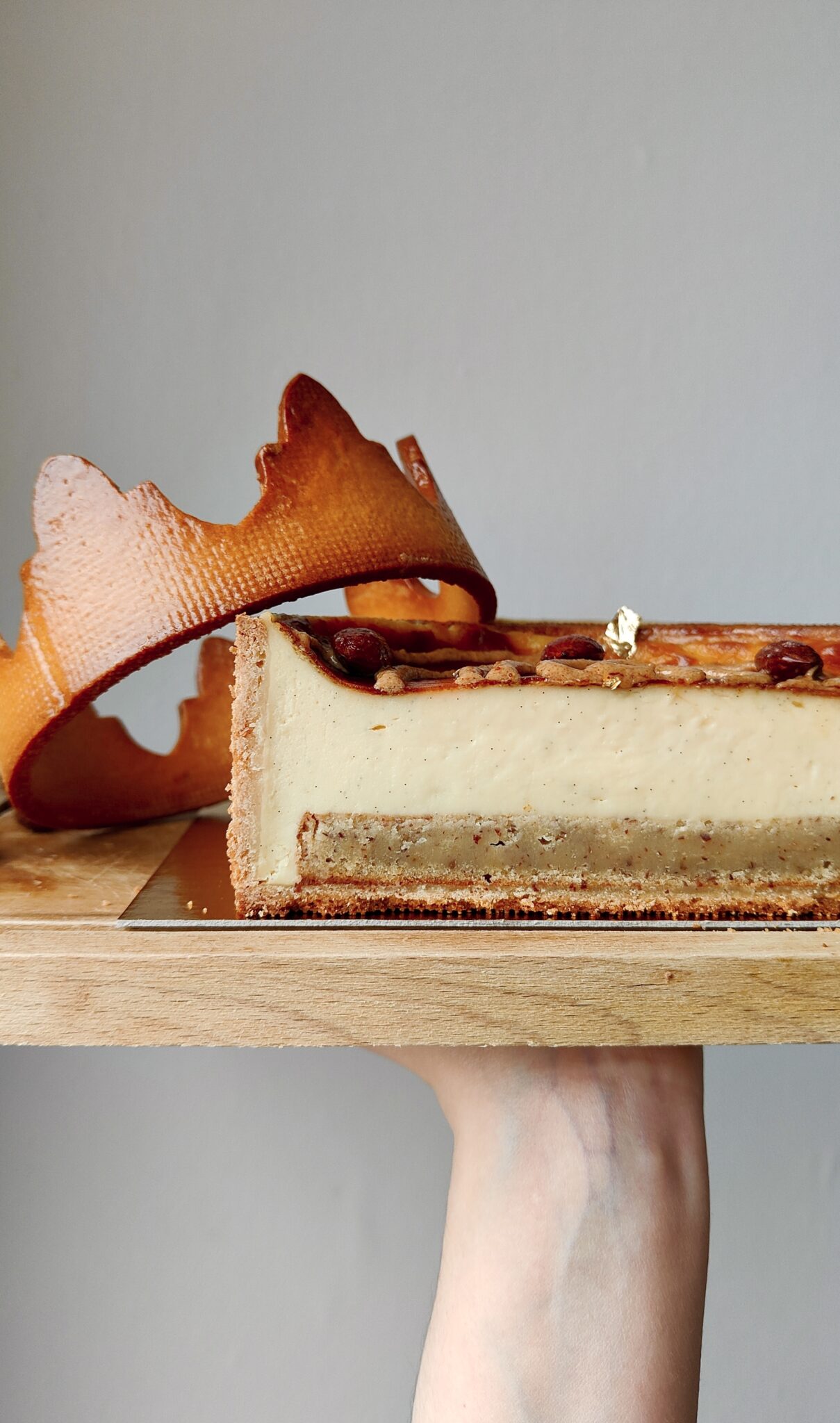 Flan Pâtissier vanille et insert frangipane (Flangipane) | Luna Pâtisse