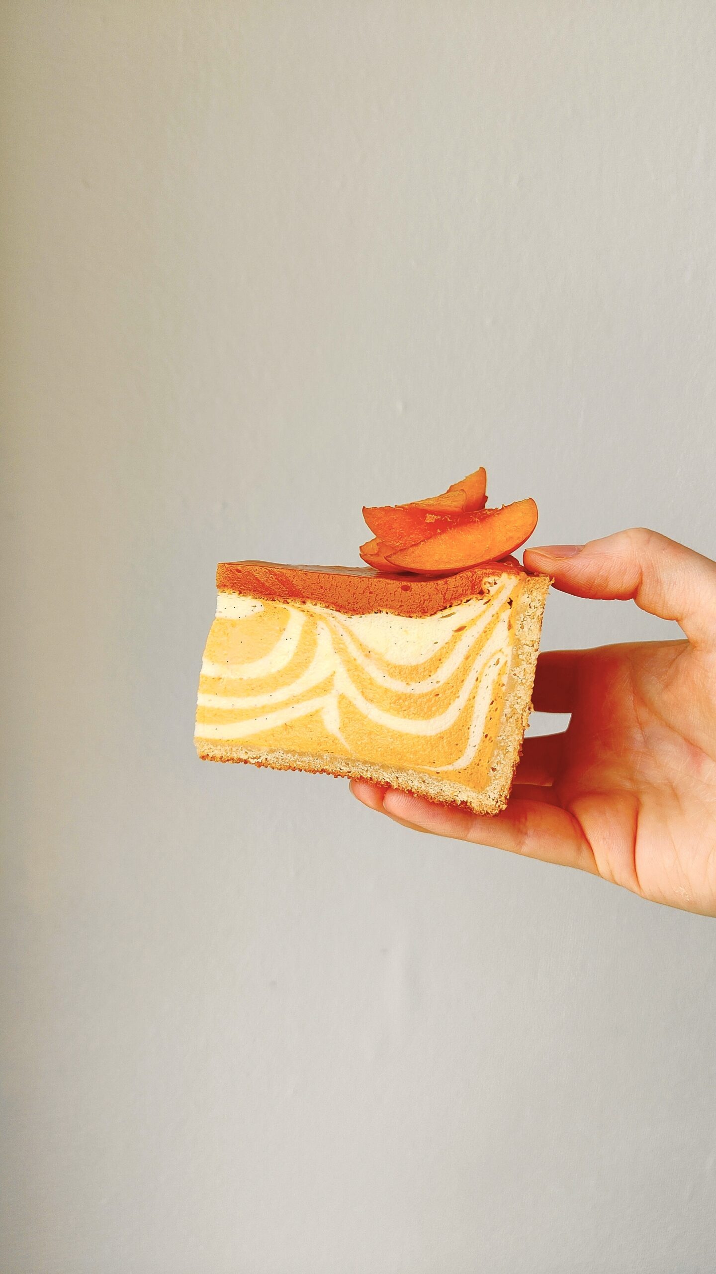 Flan Pâtissier marbré vanille-abricot | Luna Pâtisse